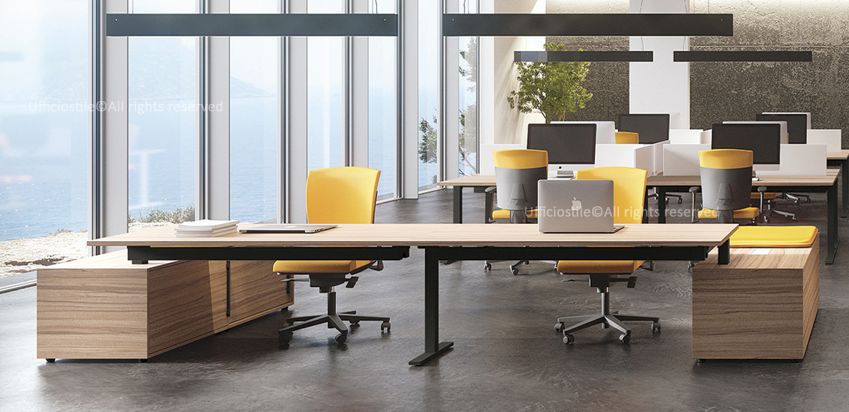 Office furniture - Bench with 2 workstations