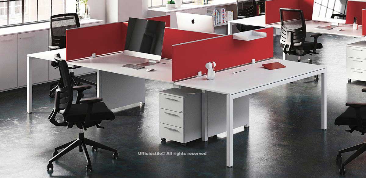 Office furniture - Bench 04 opposite desks