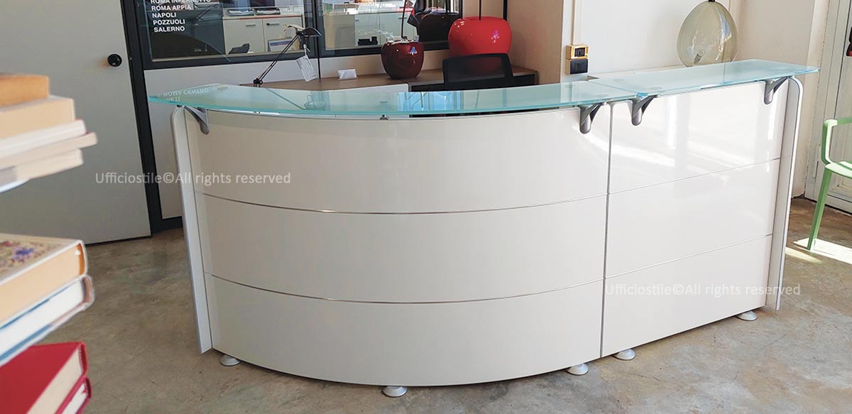 Banconi reception | Bancone ufficio curvilineo